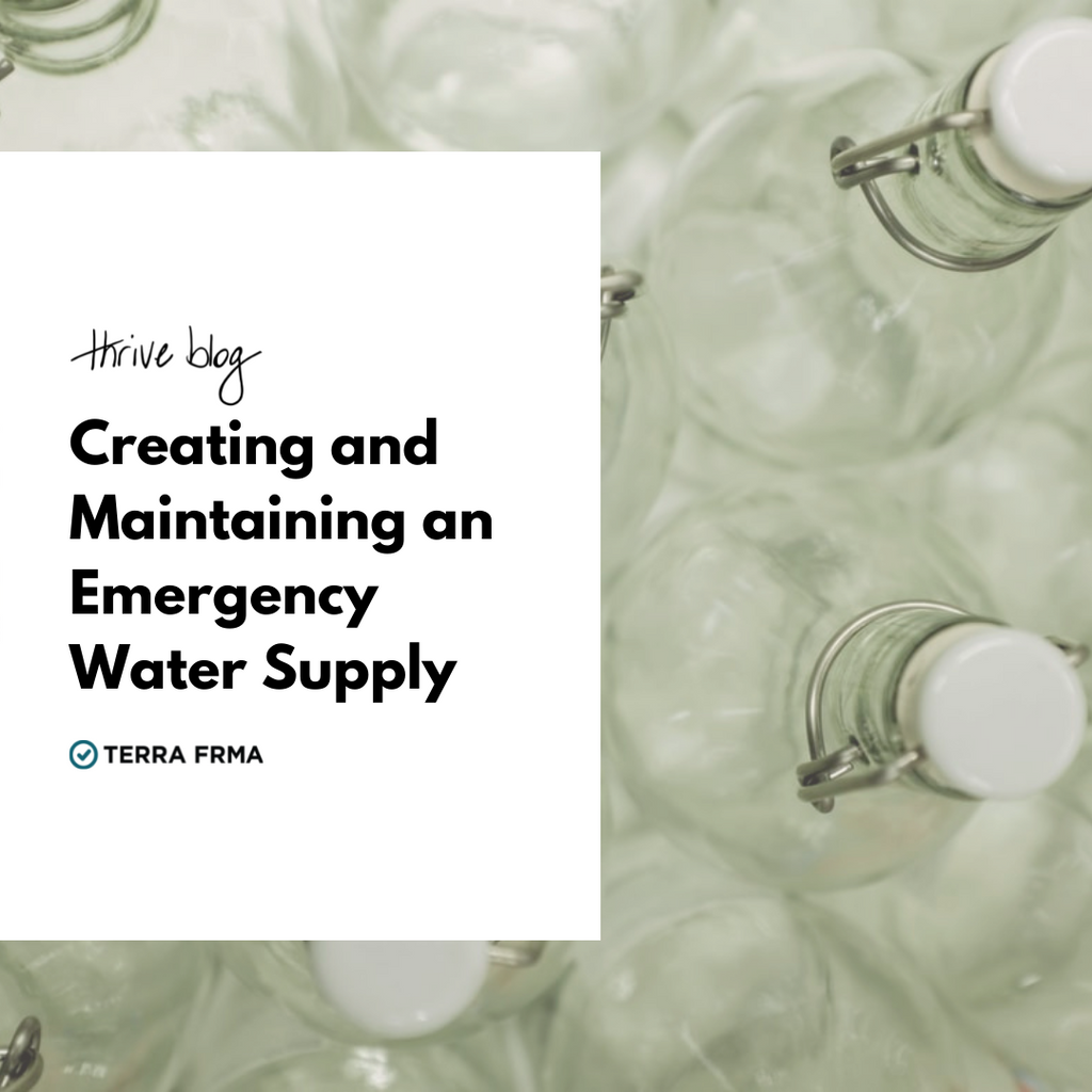 Emergency Water Supply: How to Create and Maintain It – Terra Frma